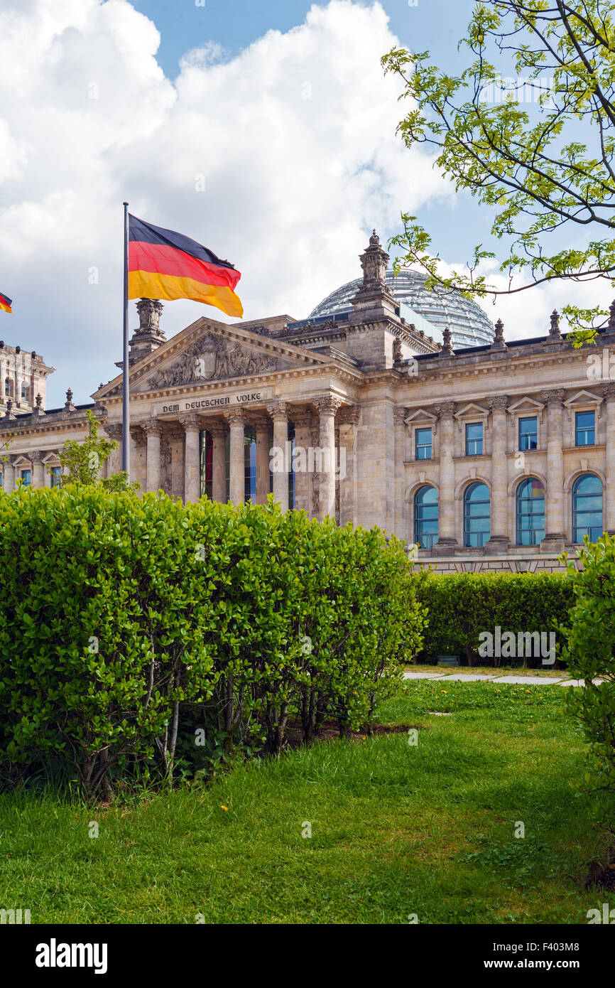 Reichstag building seat of the German parliament, Berlin, Germany Stock ...