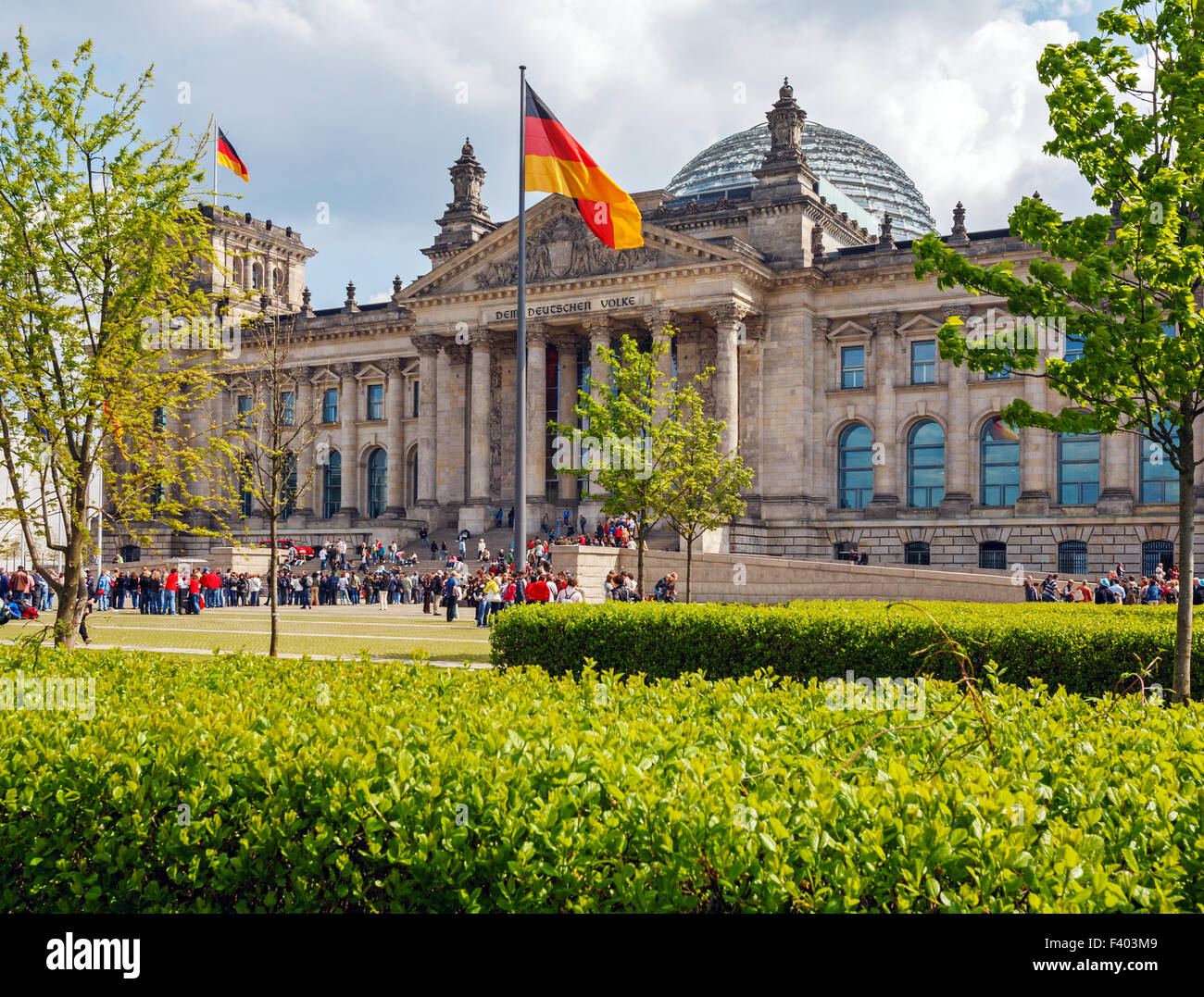 Reichstag building seat of the German parliament, Berlin, Germany Stock ...