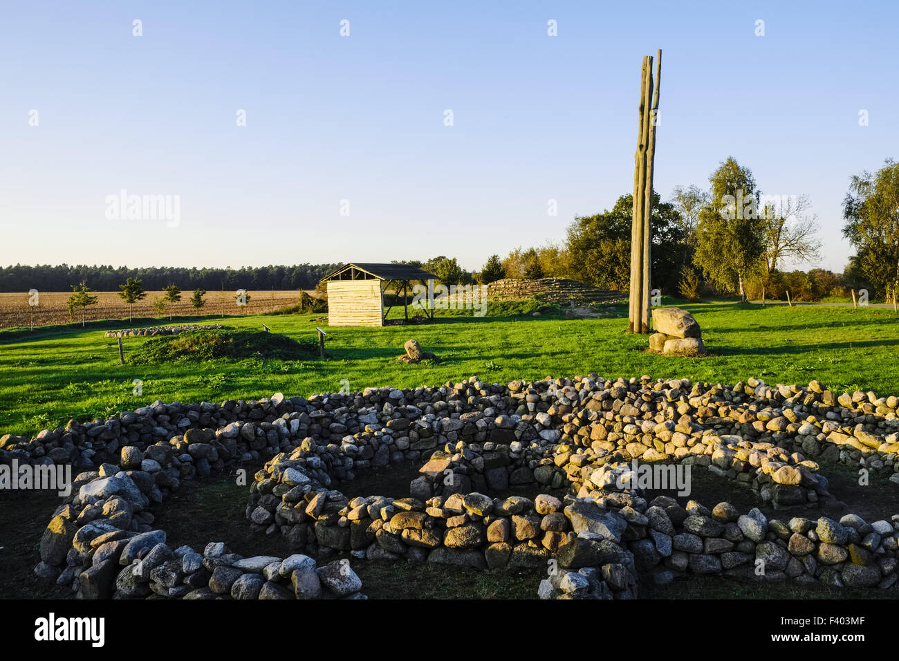 Neolithic stone labyrinth hi-res stock photography and images - Alamy
