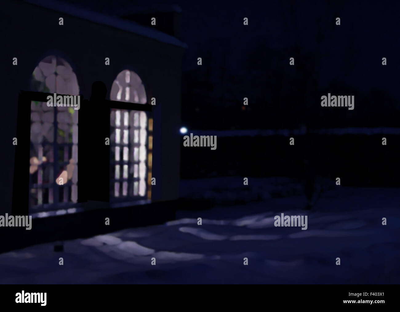 Night windows hi-res stock photography and images - Alamy