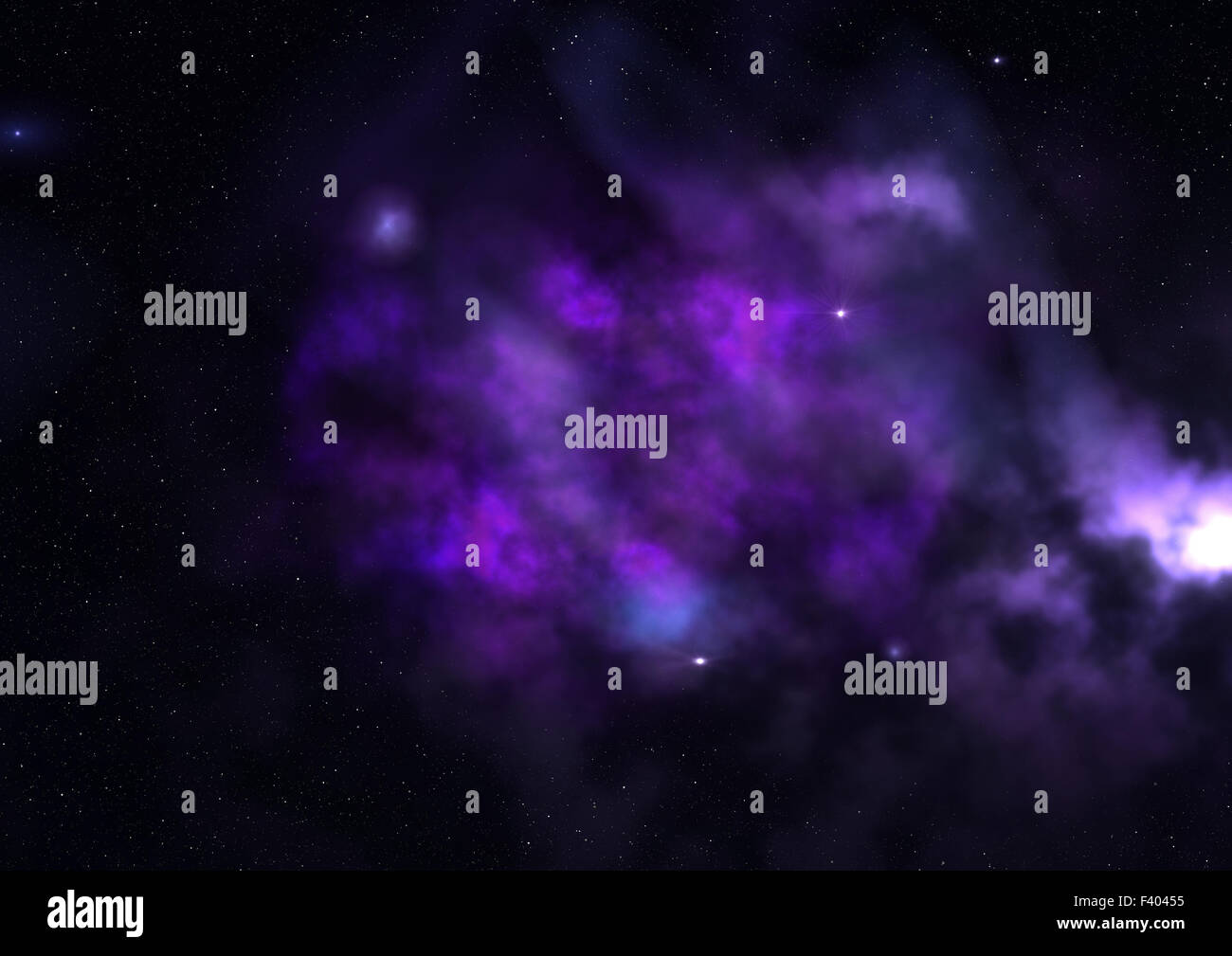 Being shone nebula Stock Photo - Alamy