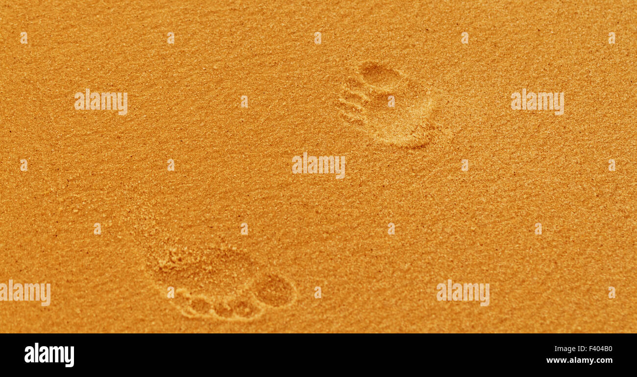 Footprints in the sa hi-res stock photography and images - Alamy
