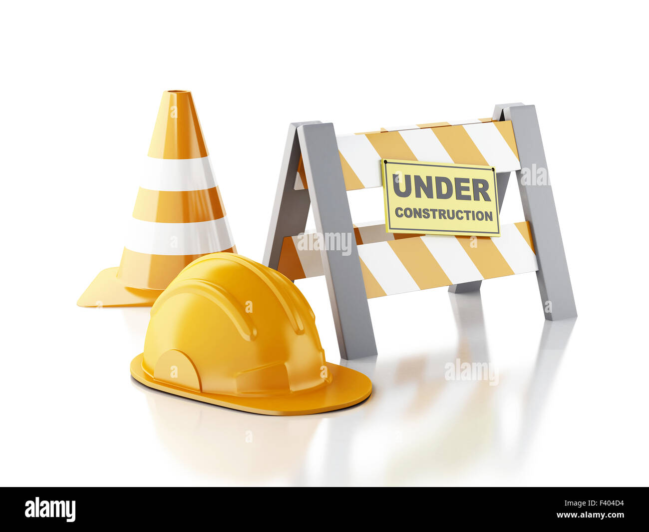 Under construction concept. 3d illustration Stock Photo - Alamy