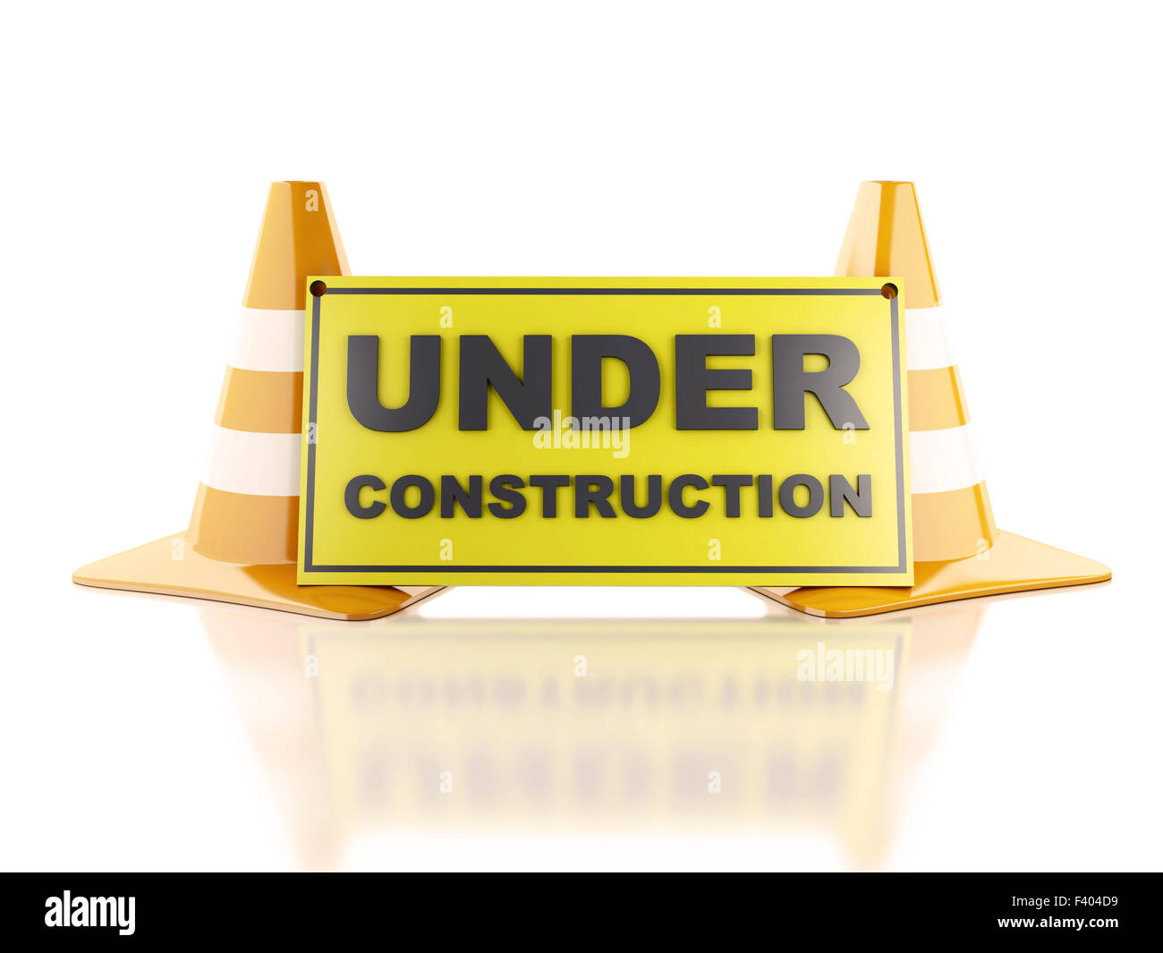 Under construction concept. 3d illustration Stock Photo - Alamy