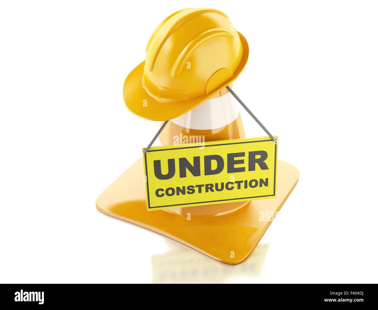 Under construction concept. 3d illustration Stock Photo - Alamy