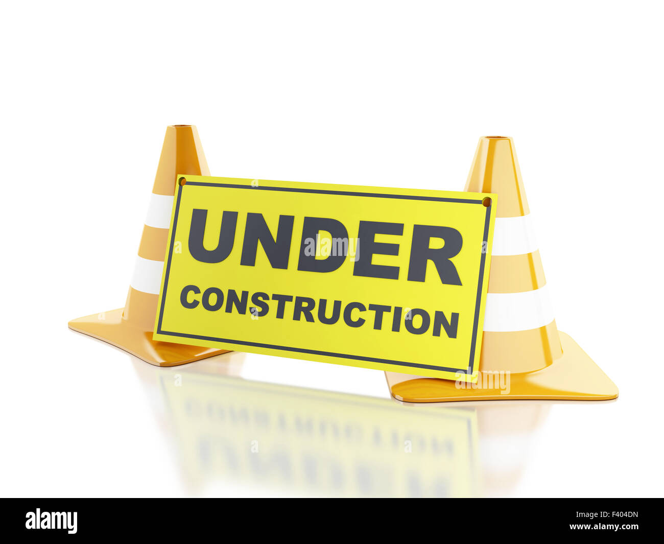 Under construction concept. 3d illustration Stock Photo - Alamy