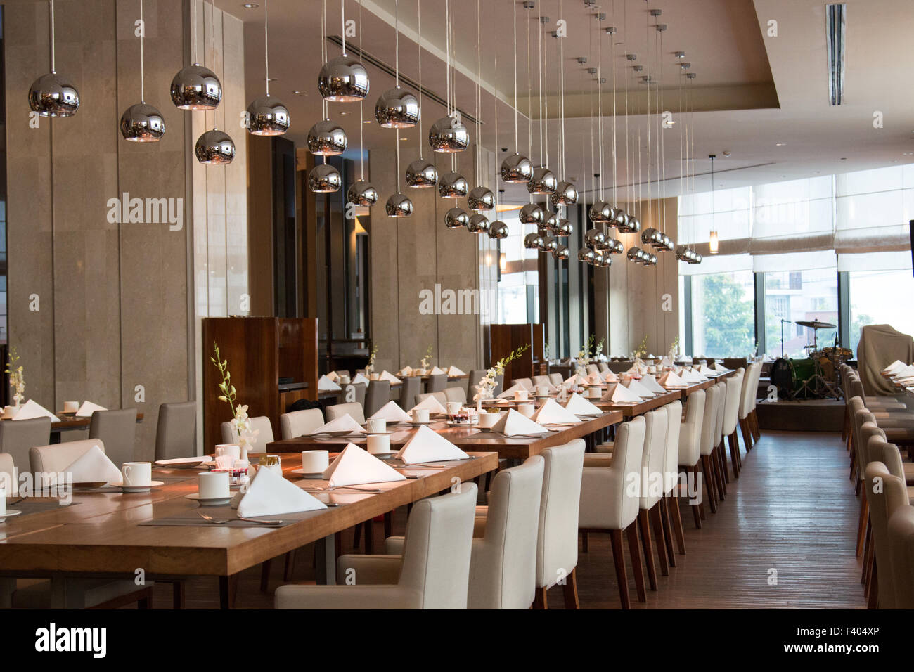 Restaurant and buffet breakfast area at the Hotel Nikko Saigon Hotel in ...