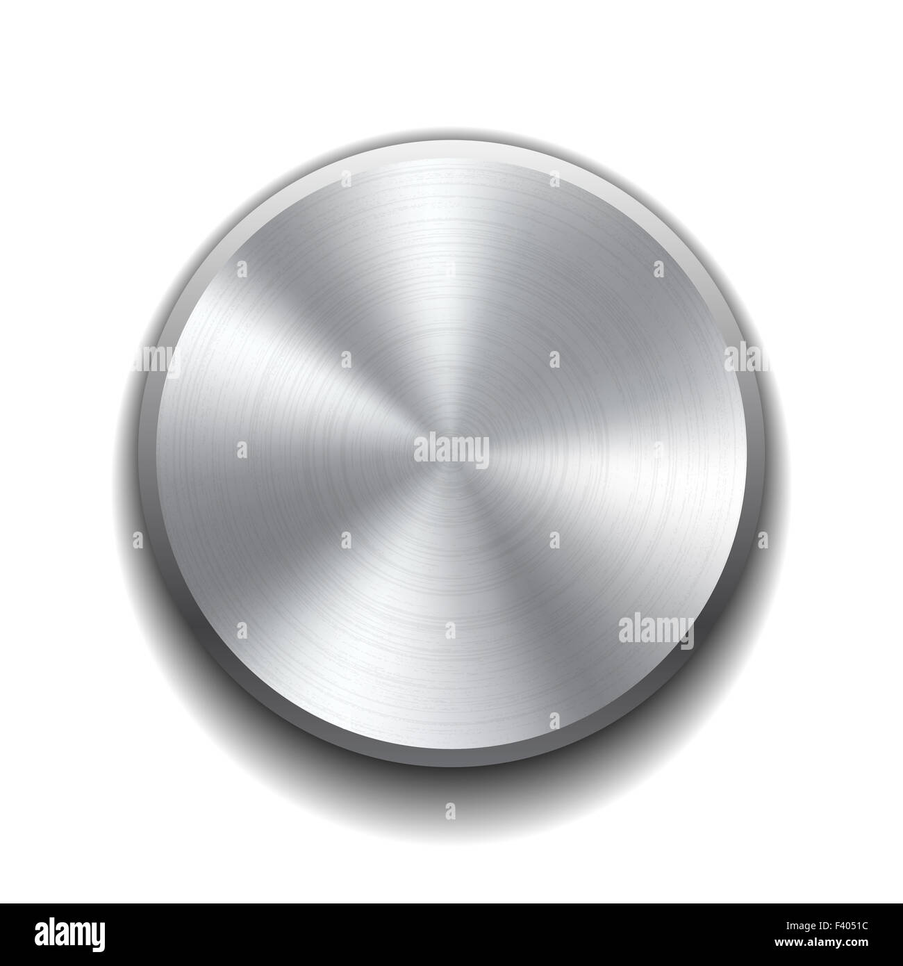 Realistic metal button Stock Photo - Alamy