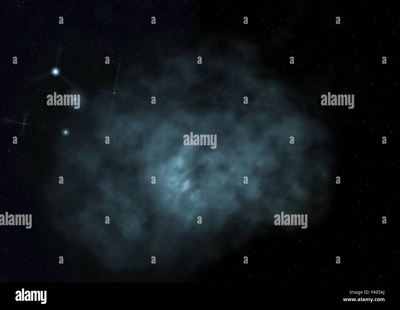 Star field in space and a nebulae Stock Photo - Alamy