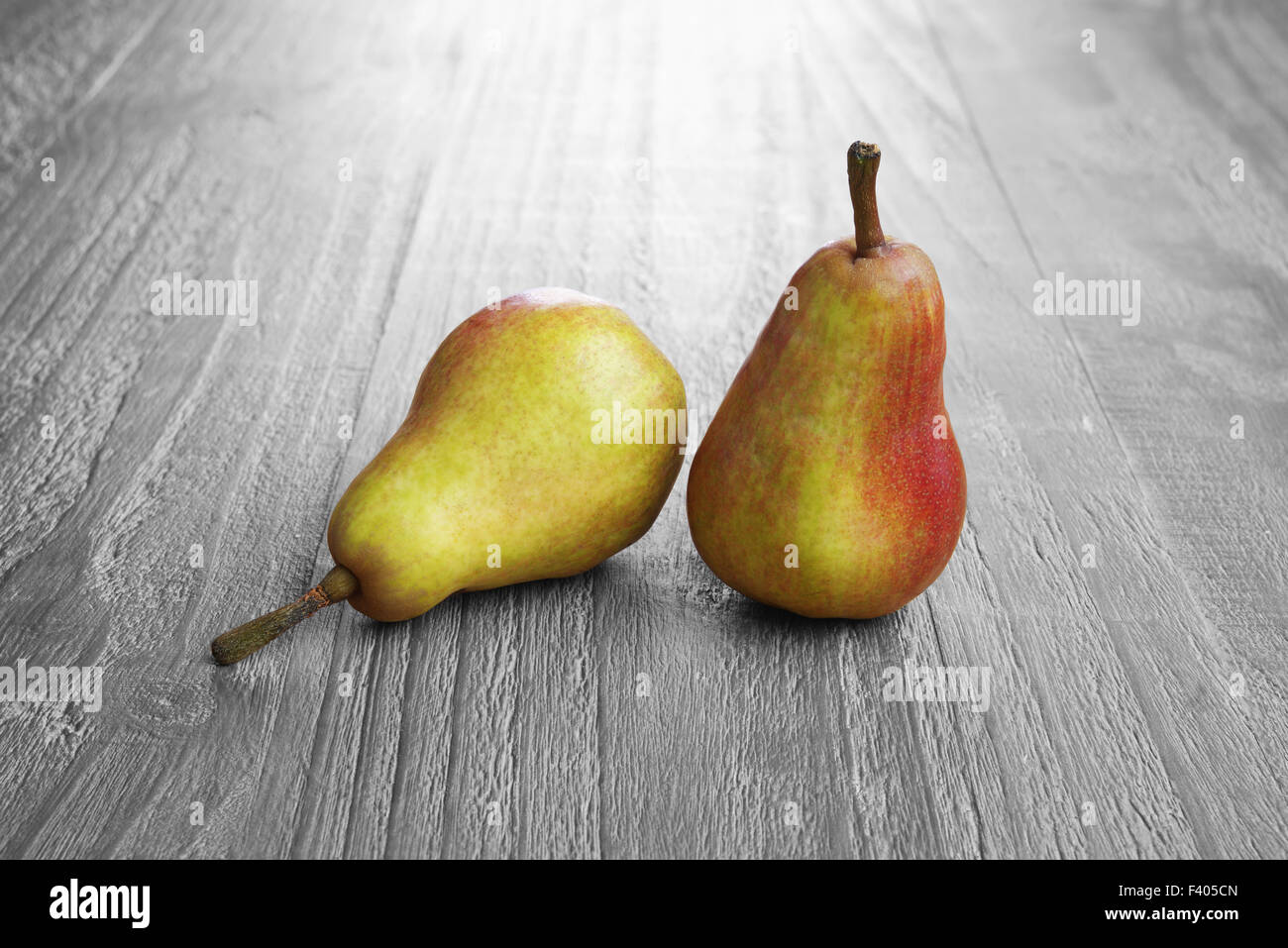 two colorful pears Stock Photo - Alamy