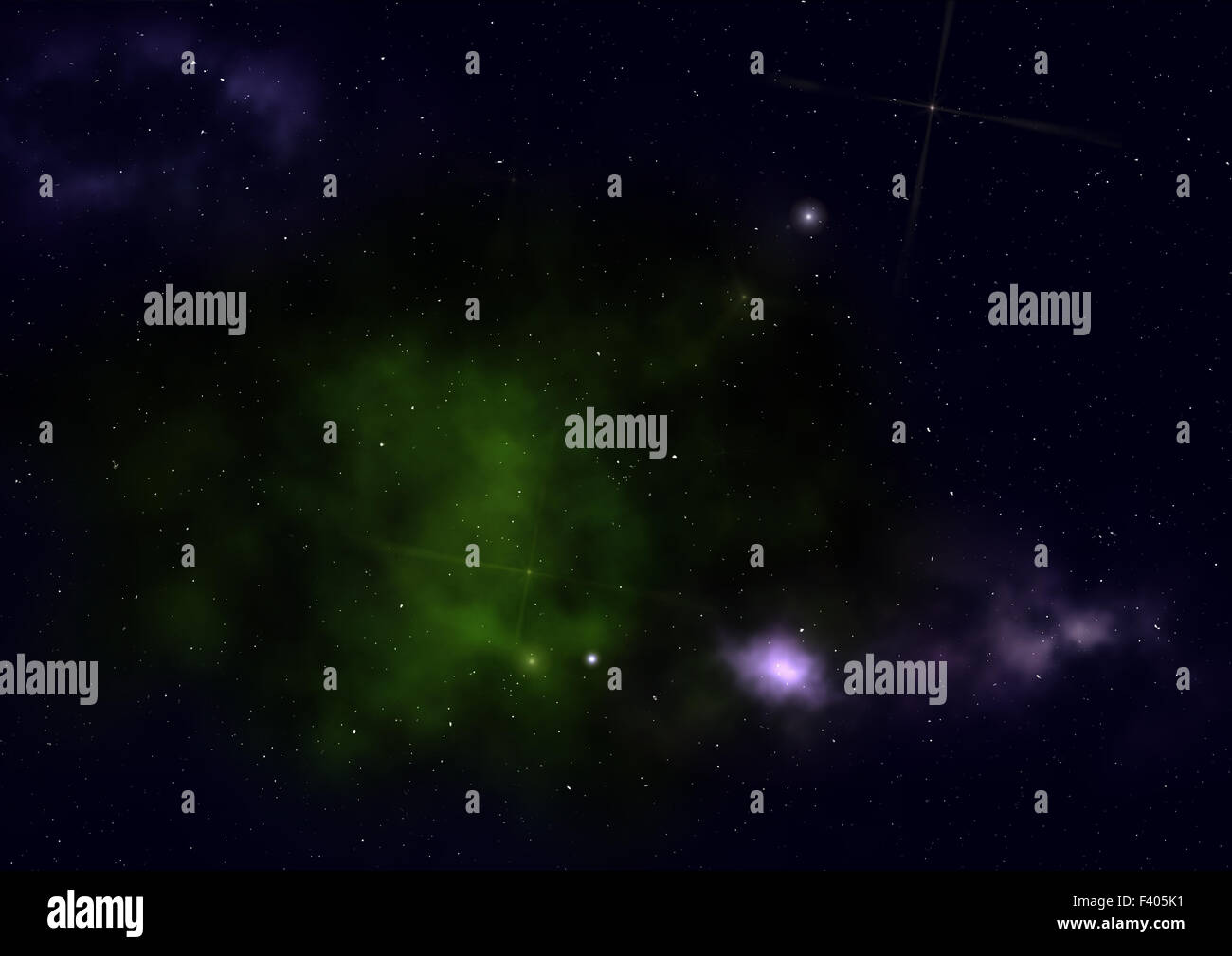 Star field in space and a nebulae Stock Photo - Alamy