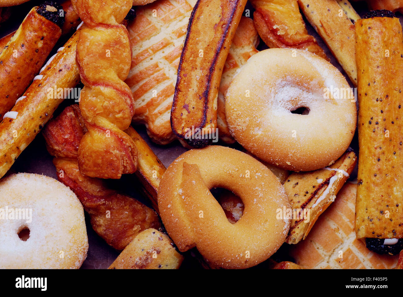 Group of sweet tasty cookies Stock Photo - Alamy