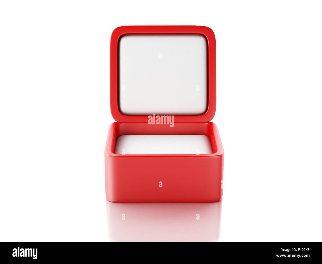 empty gift box. 3d illustration Stock Photo - Alamy