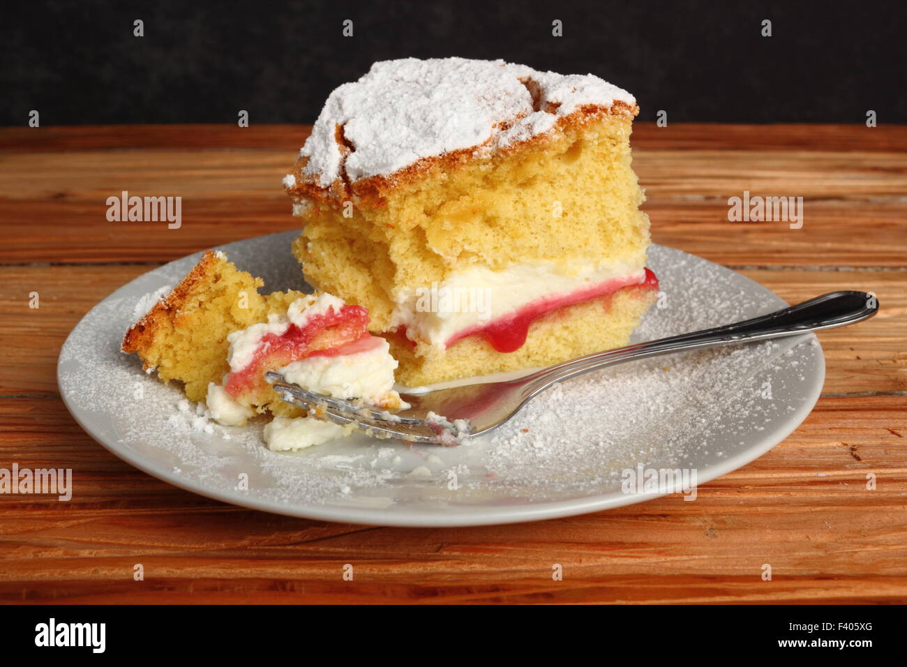Victoria Sponge Cake Stock Photo - Alamy