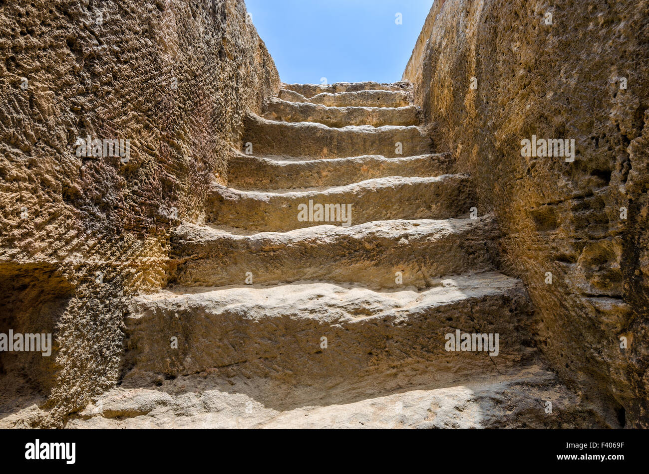 Steps to tomb in archaeological museum Stock Photo - Alamy