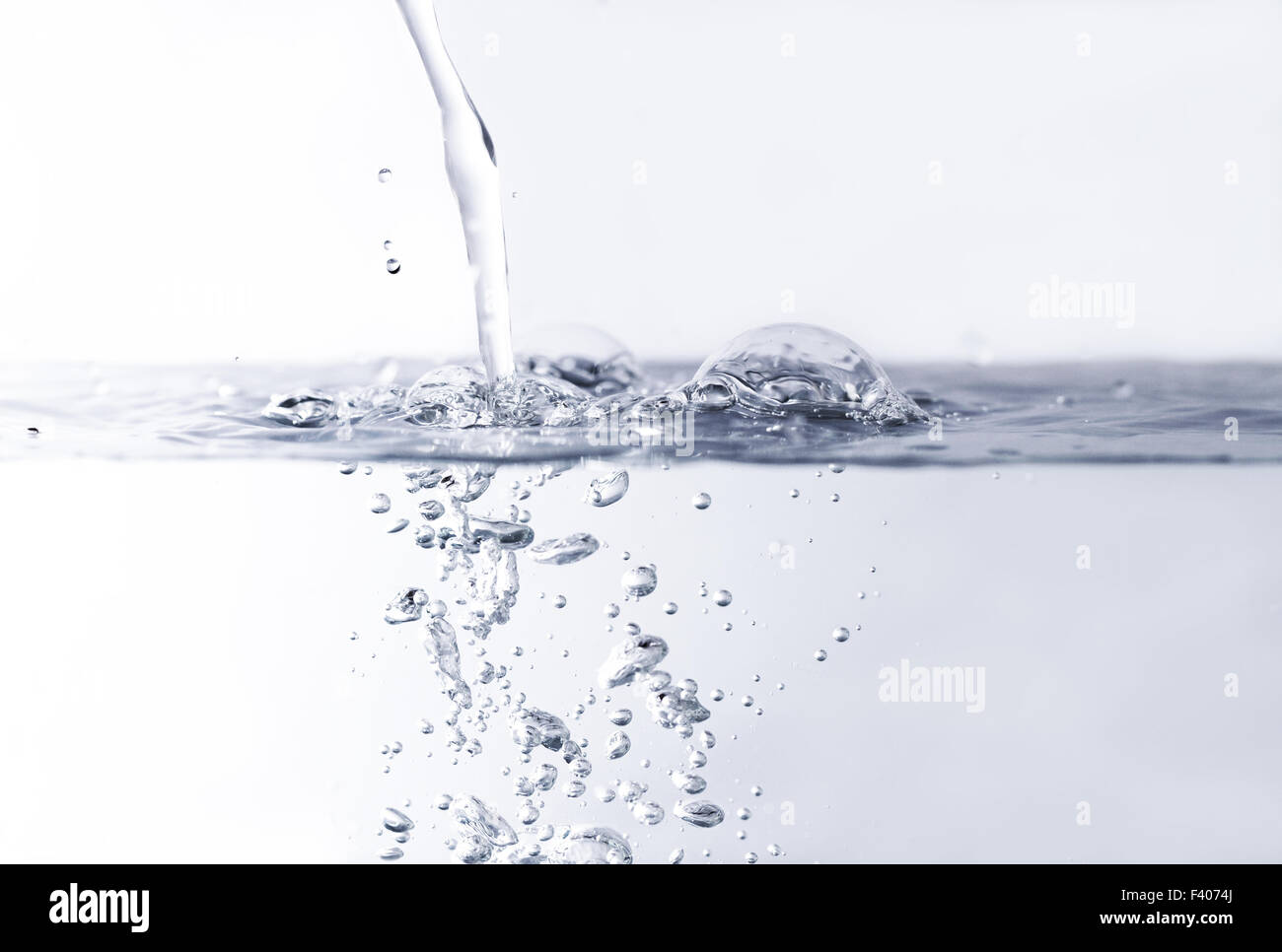 Photo of the clean water with bubbles Stock Photo - Alamy
