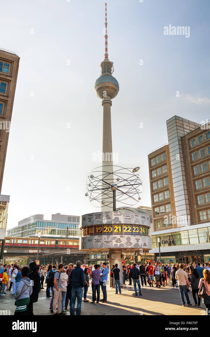 Alexanderplatz square in Berlin, Germany Stock Photo - Alamy