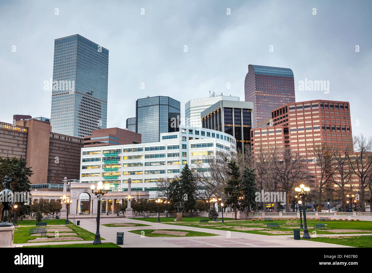 Downtown Denver cityscape Stock Photo - Alamy