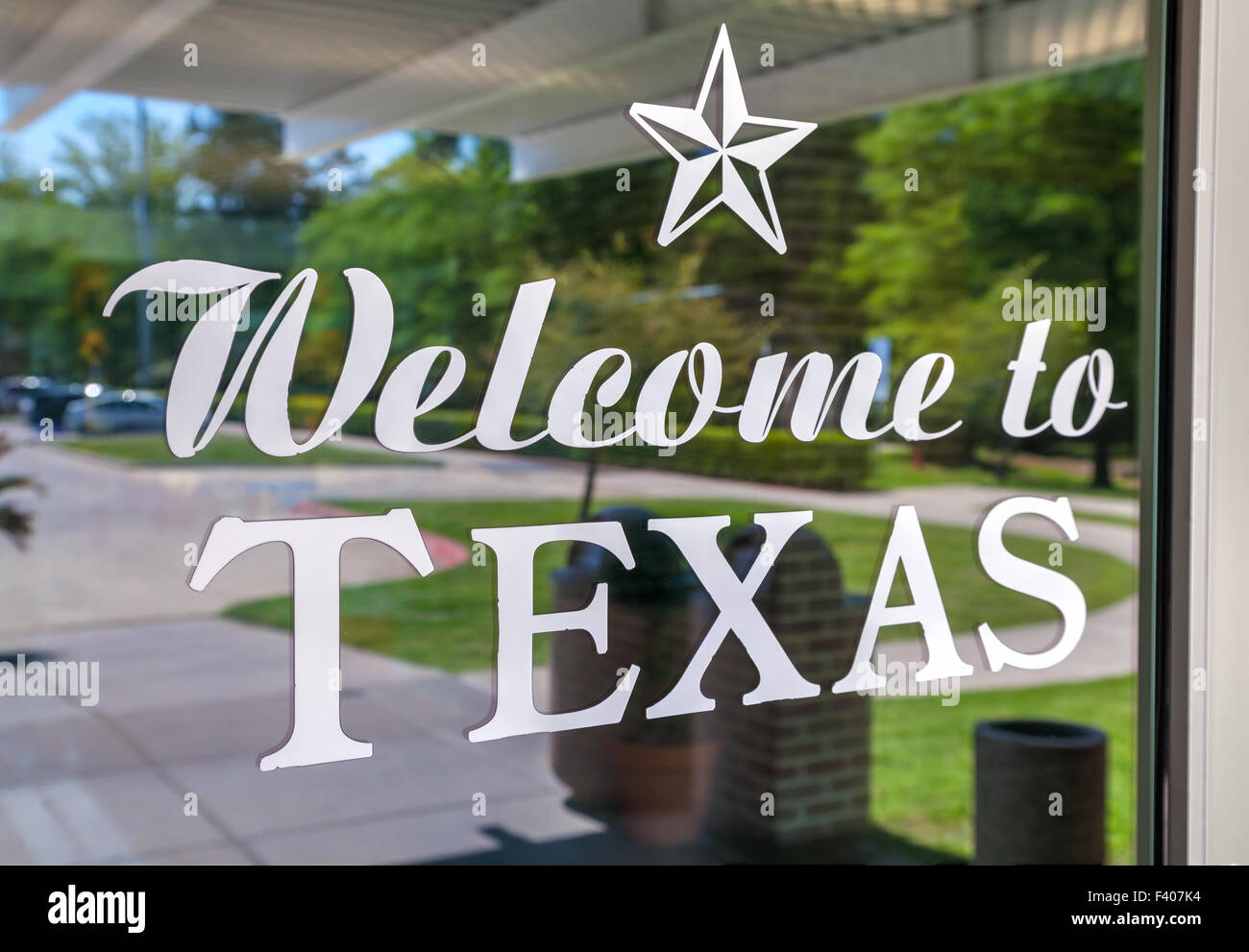 Welcome to Texas Stock Photo - Alamy