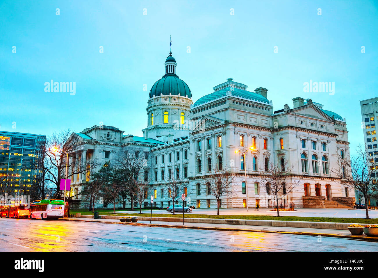 Indiana state capitol building Stock Photo - Alamy