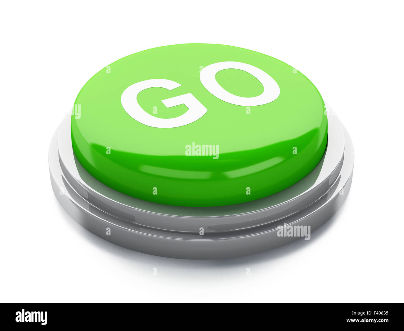 go button. 3d illustration Stock Photo - Alamy