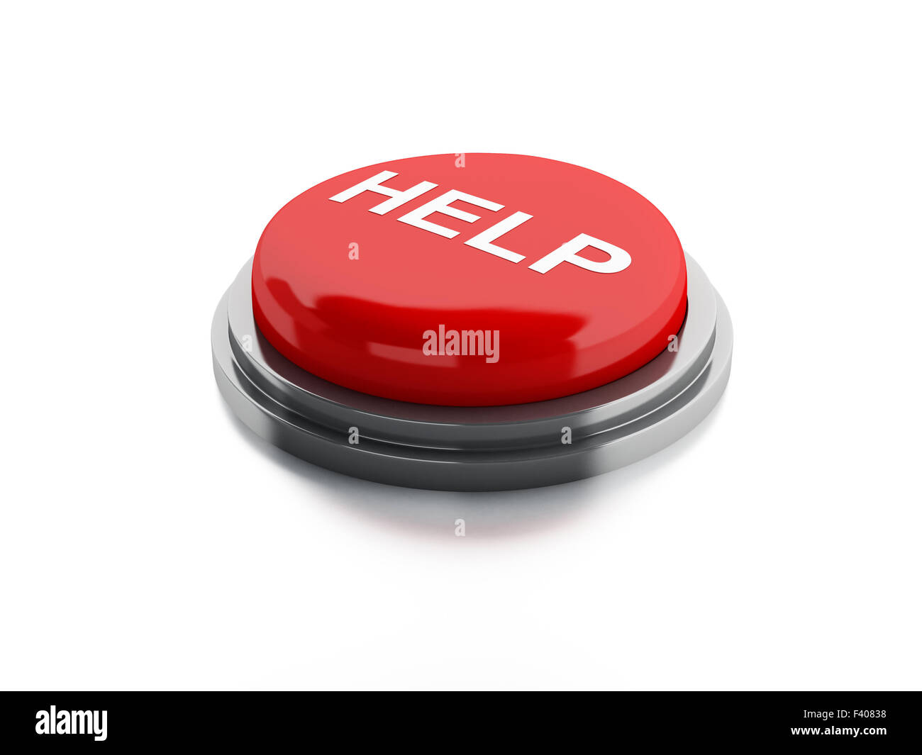 Red help button Stock Photo - Alamy
