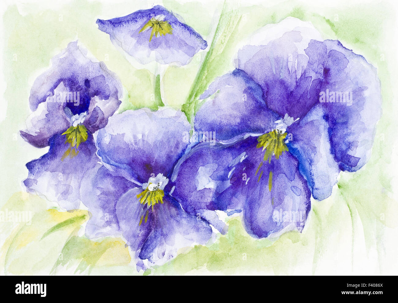 Violets Painting