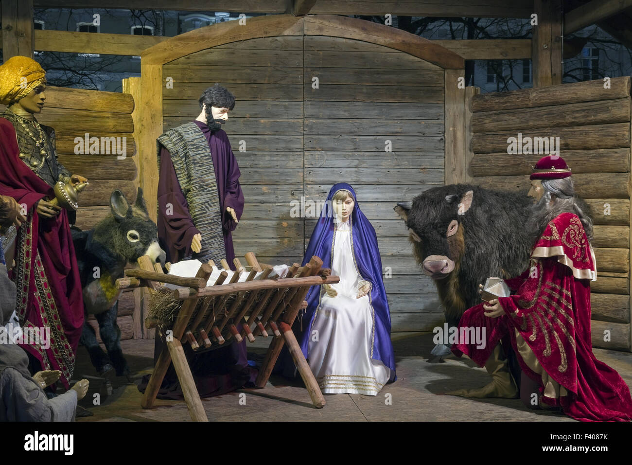 Christmas Nativity Scene Stock Photo - Alamy