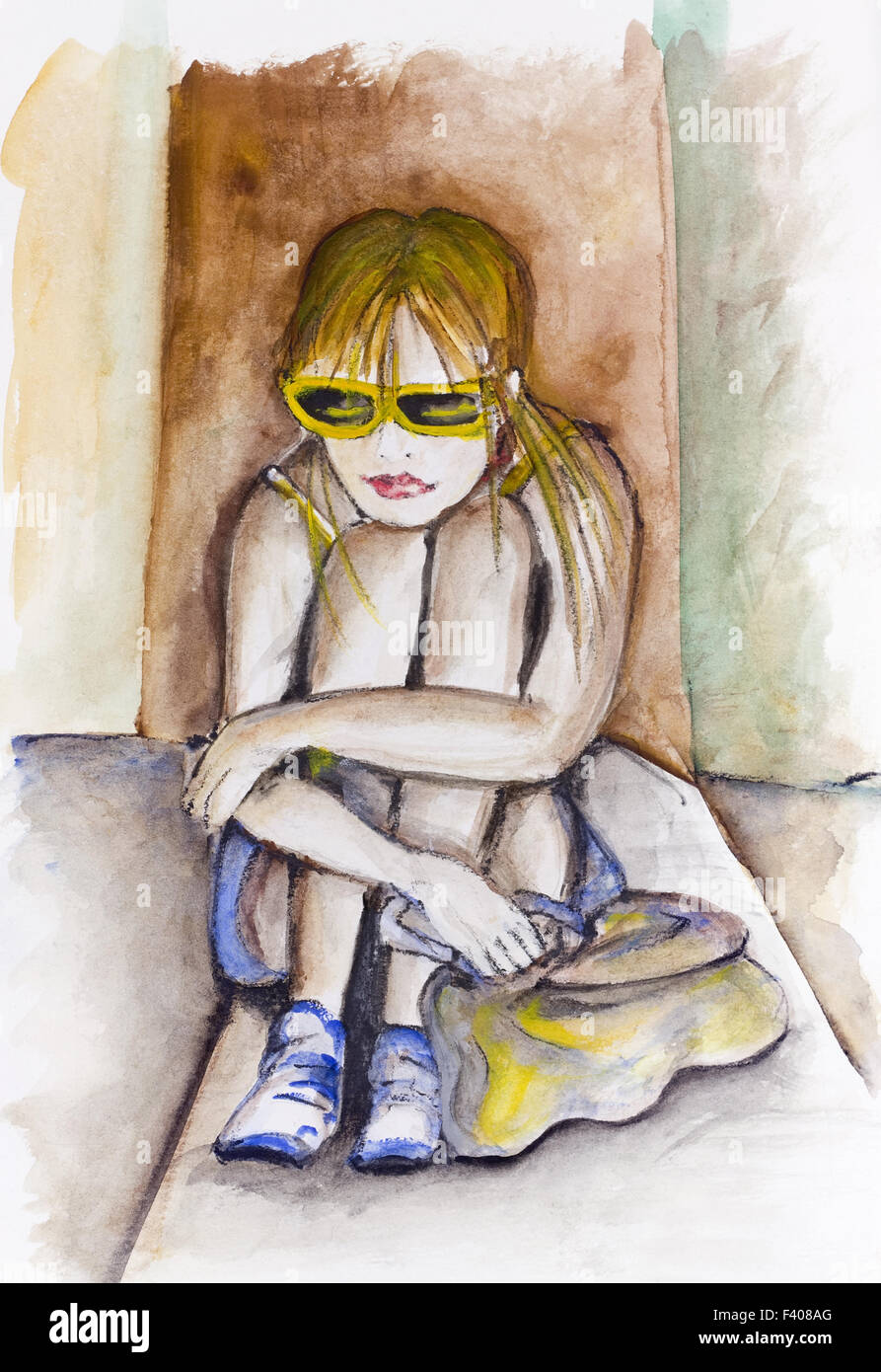 Sad Maria - teenager girl Stock Photo - Alamy