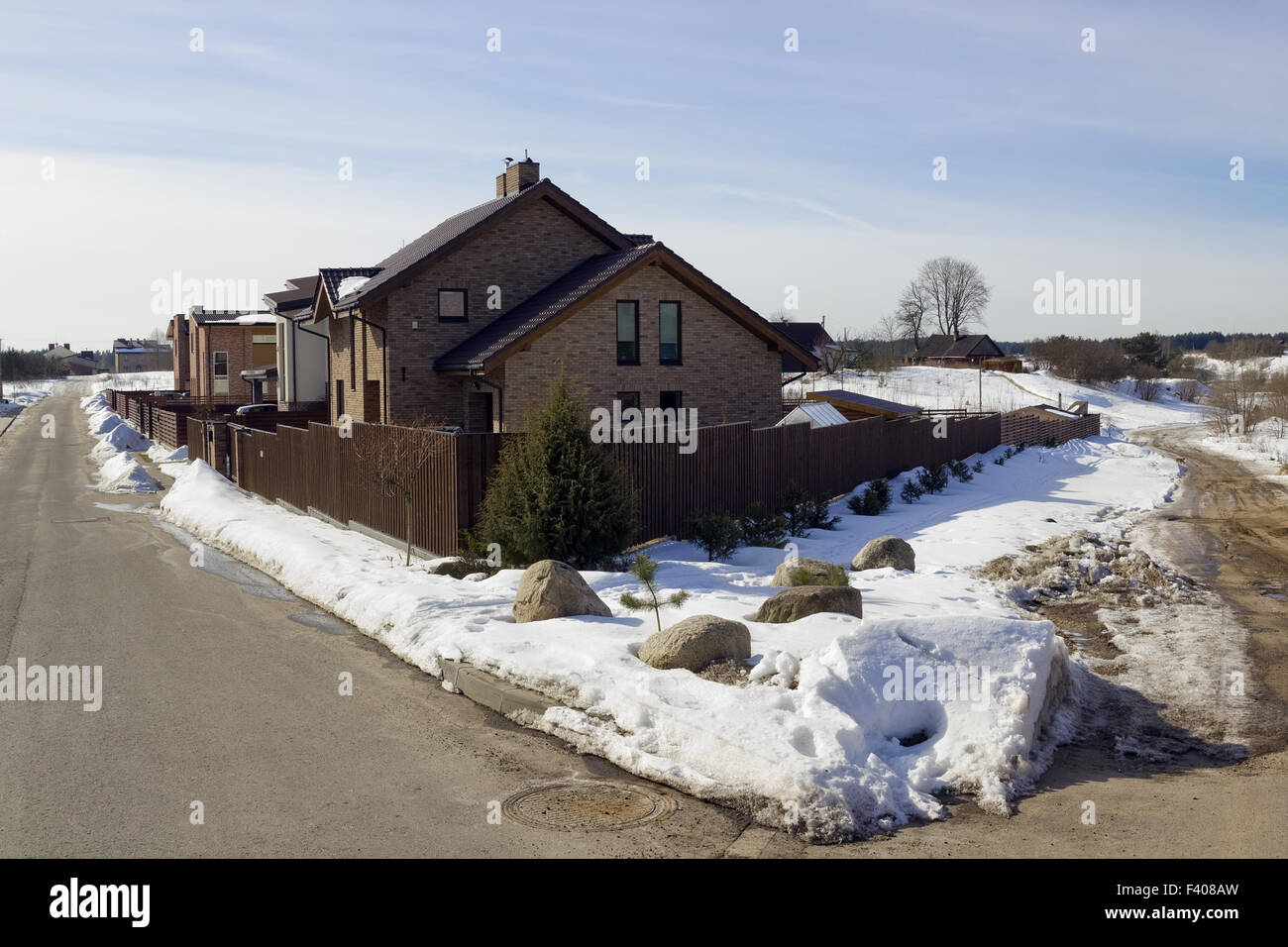Nature in spring village hi-res stock photography and images - Alamy