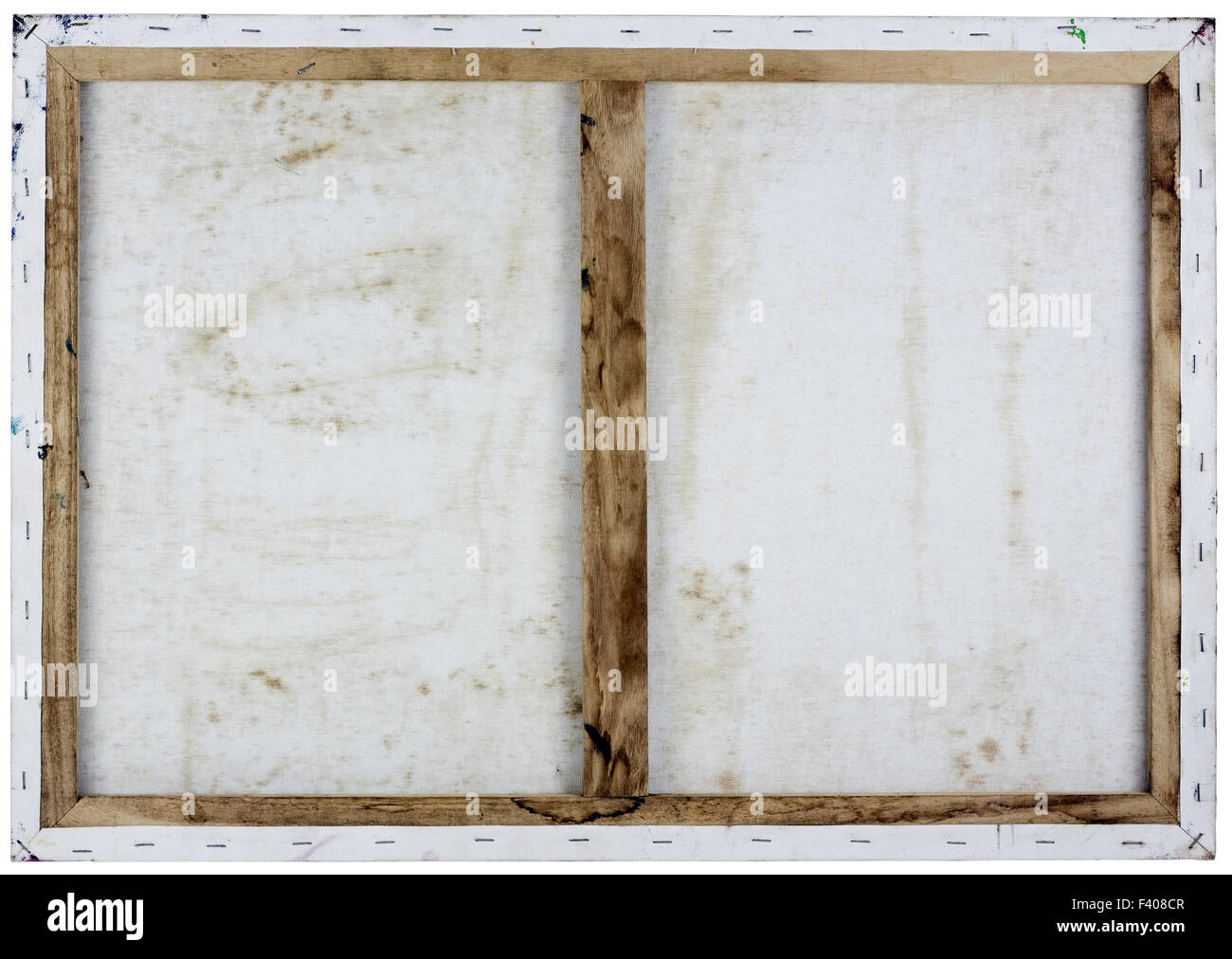 Oil white canvas back side view Stock Photo - Alamy