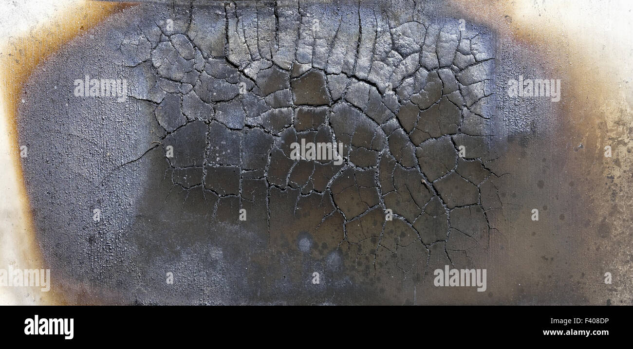 Burned white plastic Stock Photo - Alamy