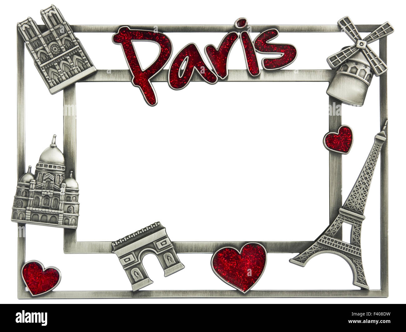 Metal photoframe souvenir from Paris Stock Photo - Alamy