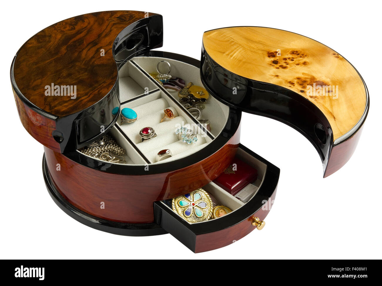 Wooden Jewel Box Stock Photo - Alamy