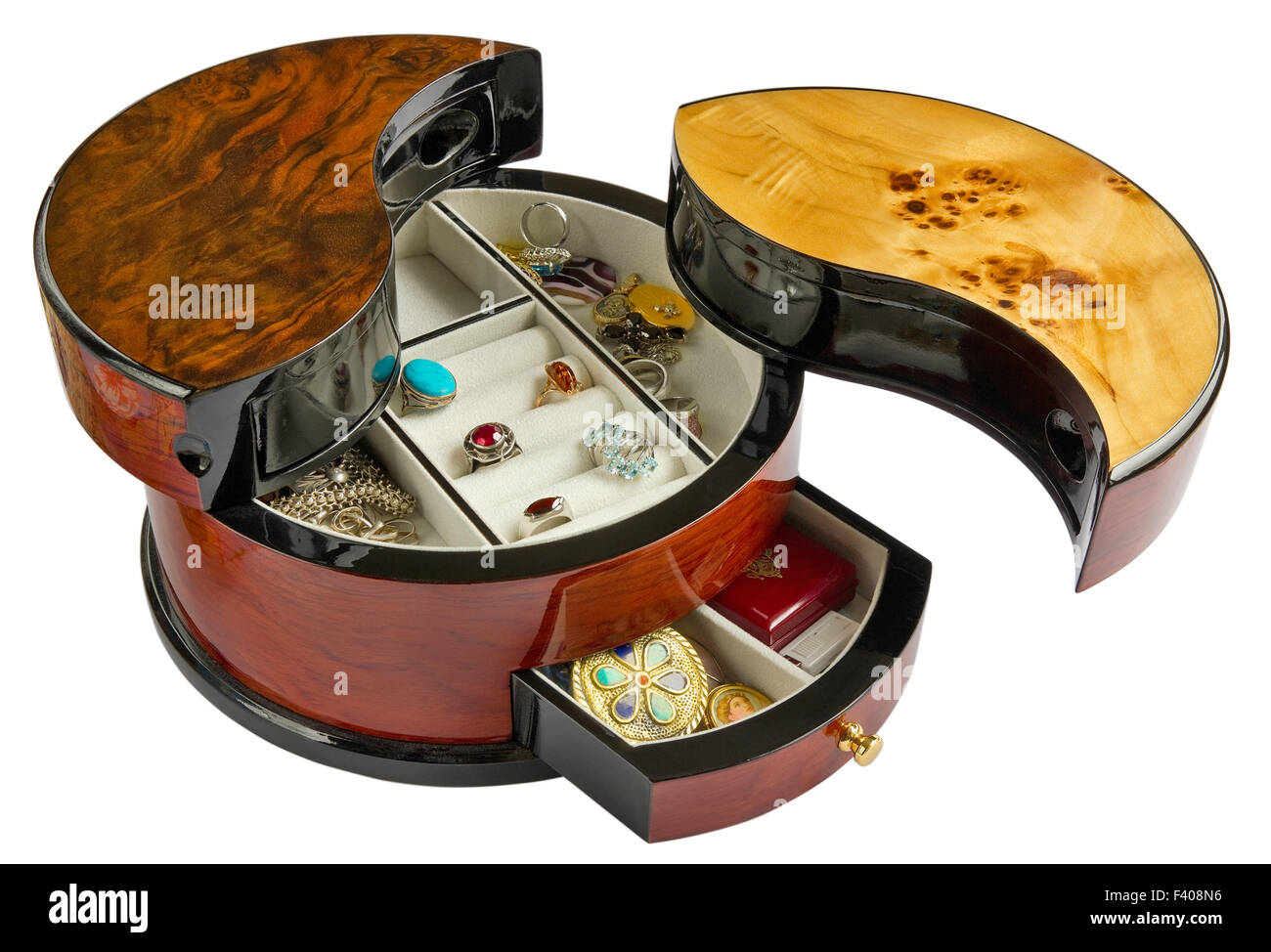 Wooden Jewel Box Stock Photo - Alamy