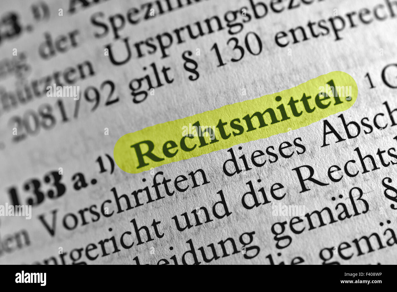 appellate - highlighted in yellow Stock Photo - Alamy