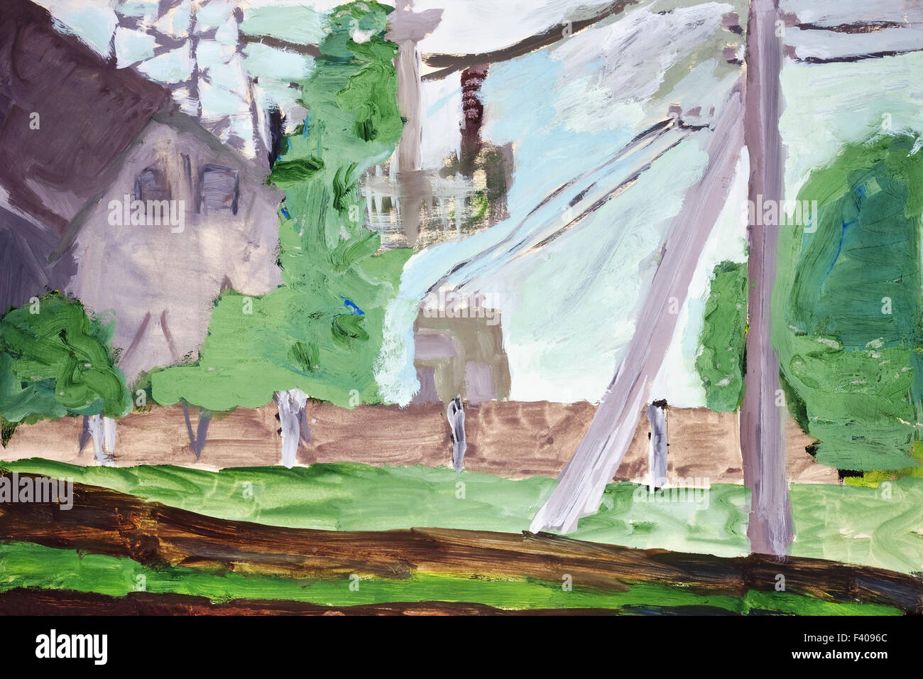 Electricity for a small town Stock Photo - Alamy