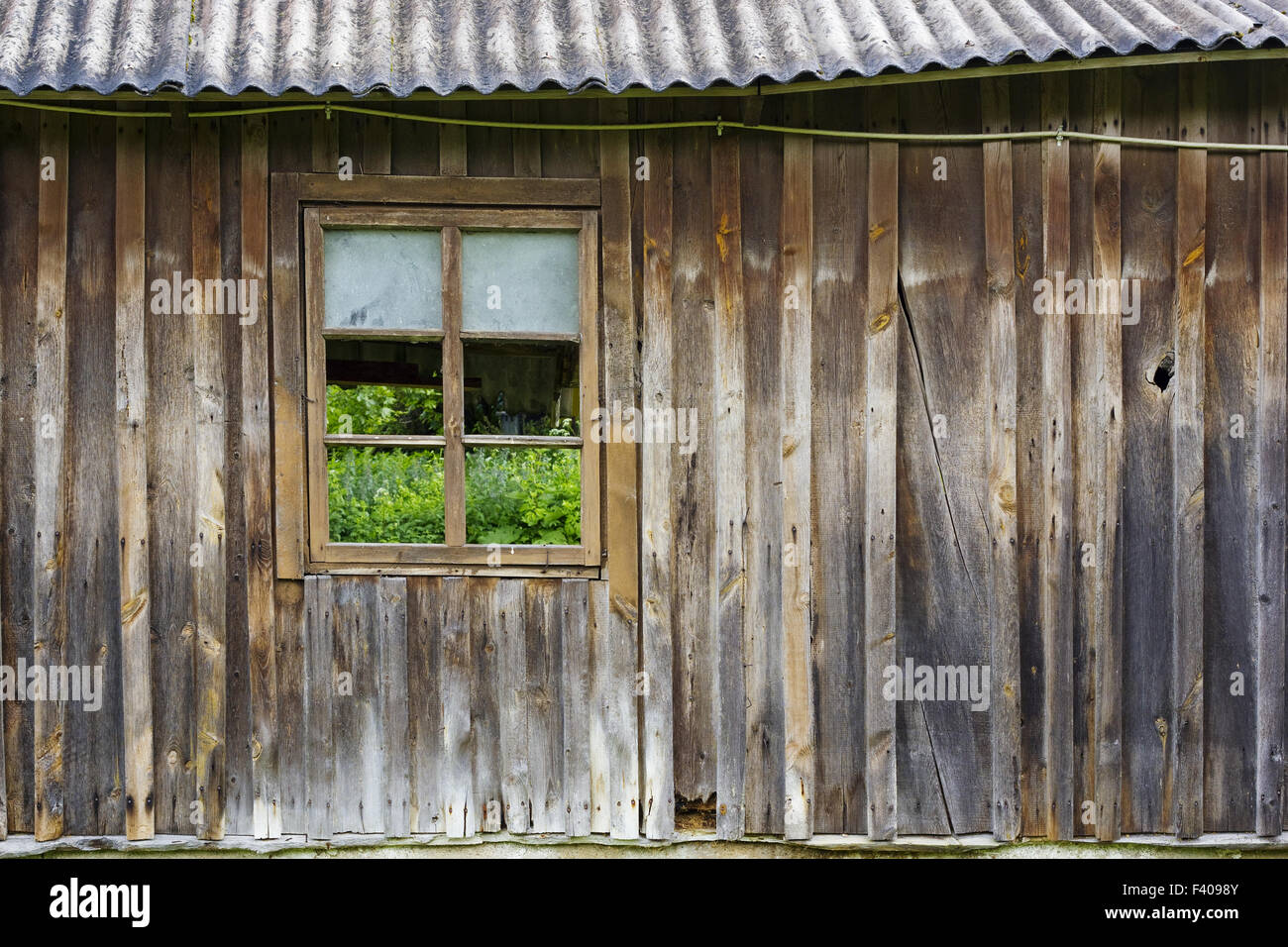 Grass behind the window Stock Photo - Alamy