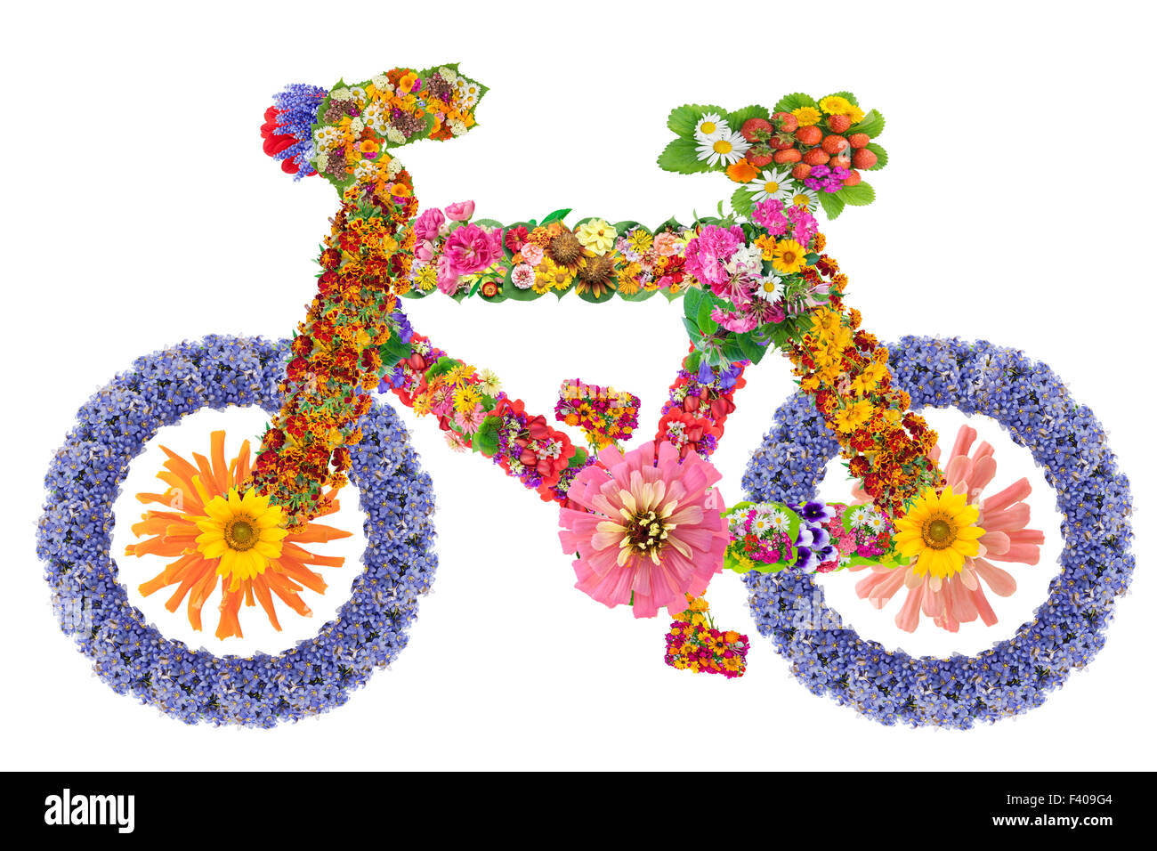 Vintage bicycle symbol Cut Out Stock Images & Pictures - Alamy