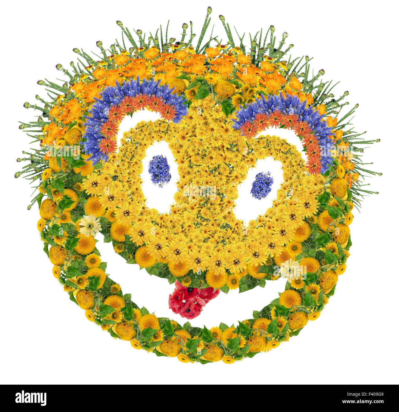 Floral face Cut Out Stock Images & Pictures - Alamy