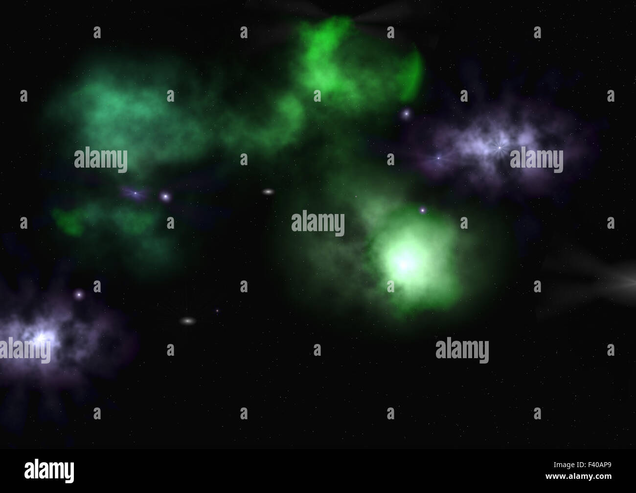 Star field in space and a nebulae Stock Photo - Alamy