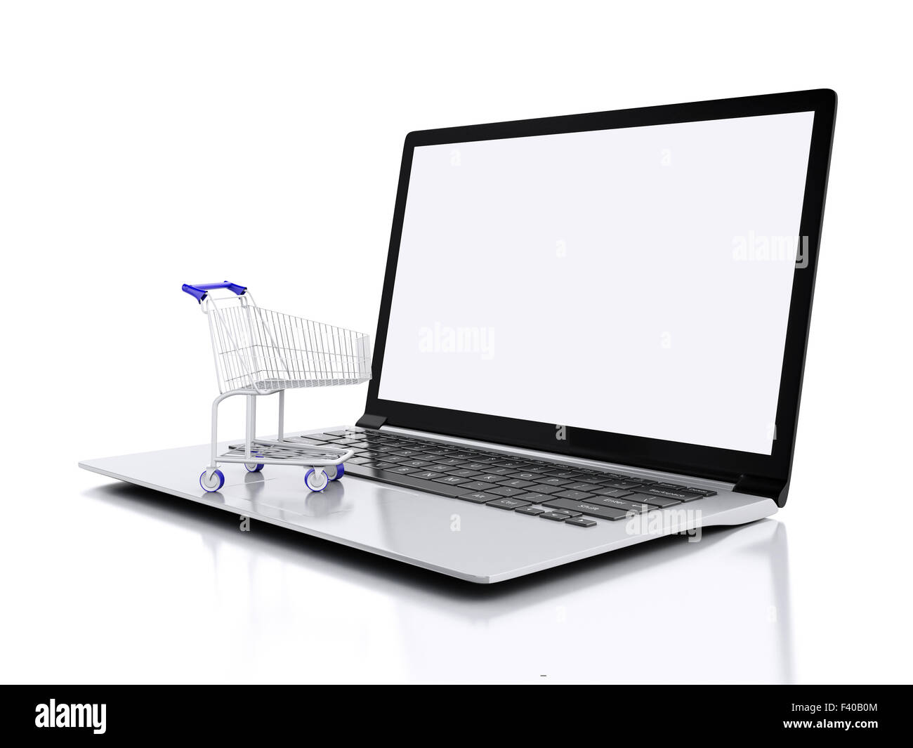 Online cart Cut Out Stock Images & Pictures - Alamy