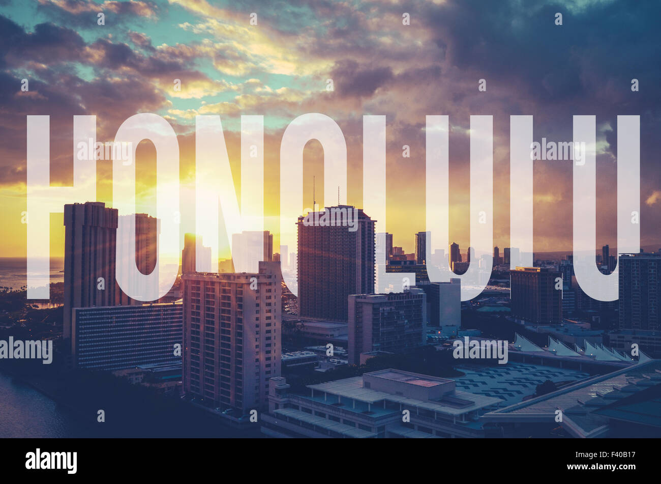 Honolulu skyscraper hi-res stock photography and images - Alamy