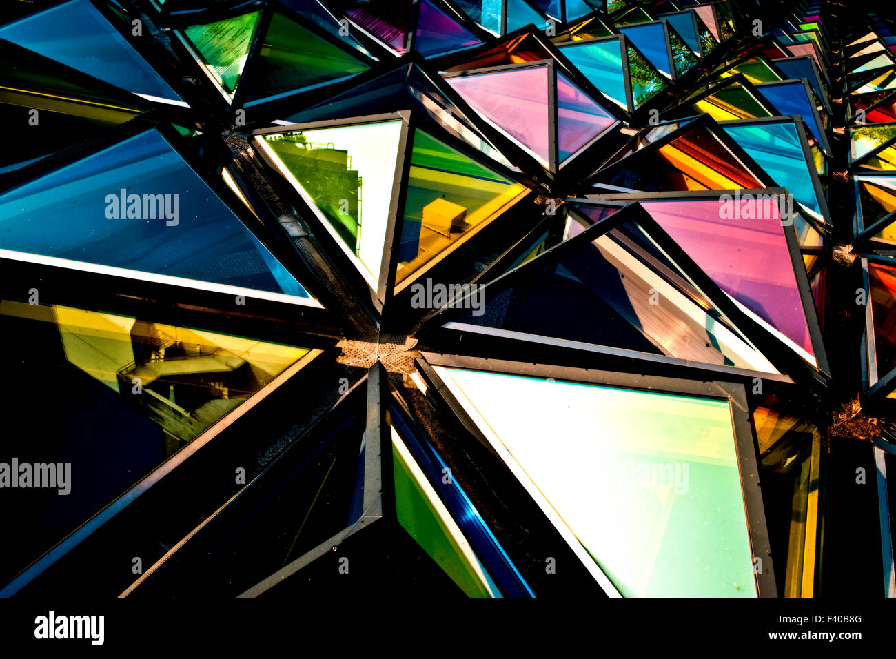 colorful glass roof Stock Photo - Alamy