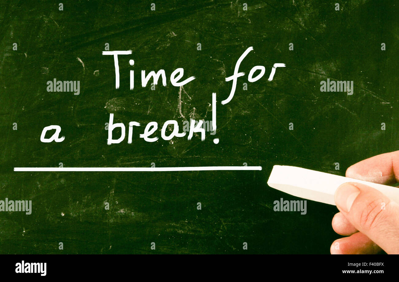 time for a break concept Stock Photo - Alamy