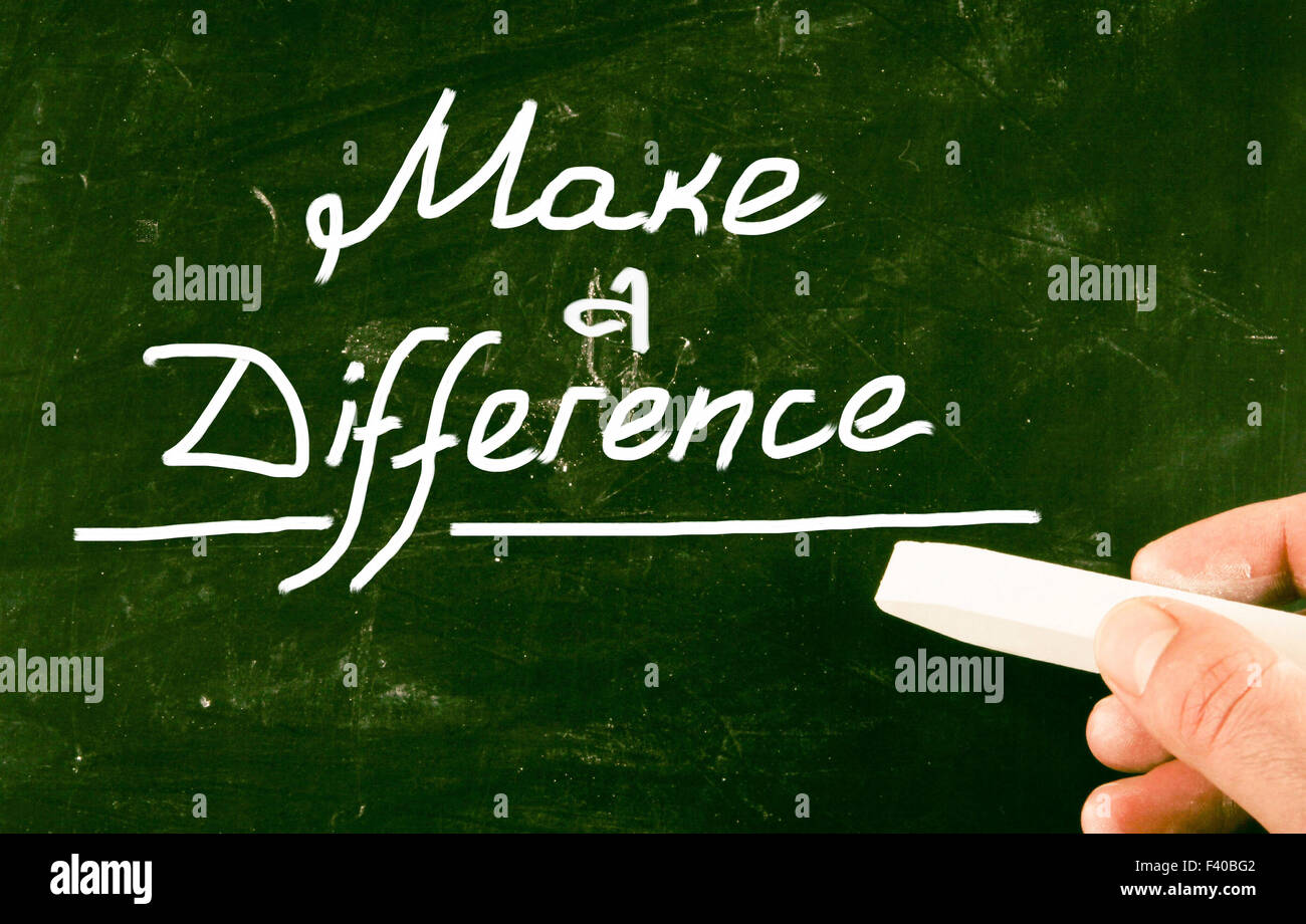 make a difference concept Stock Photo - Alamy