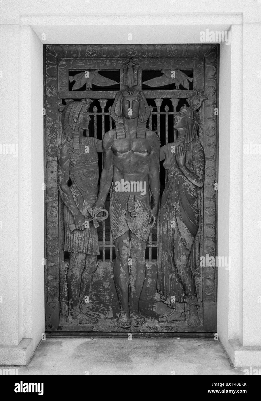 Burial chamber door Black and White Stock Photos & Images - Alamy
