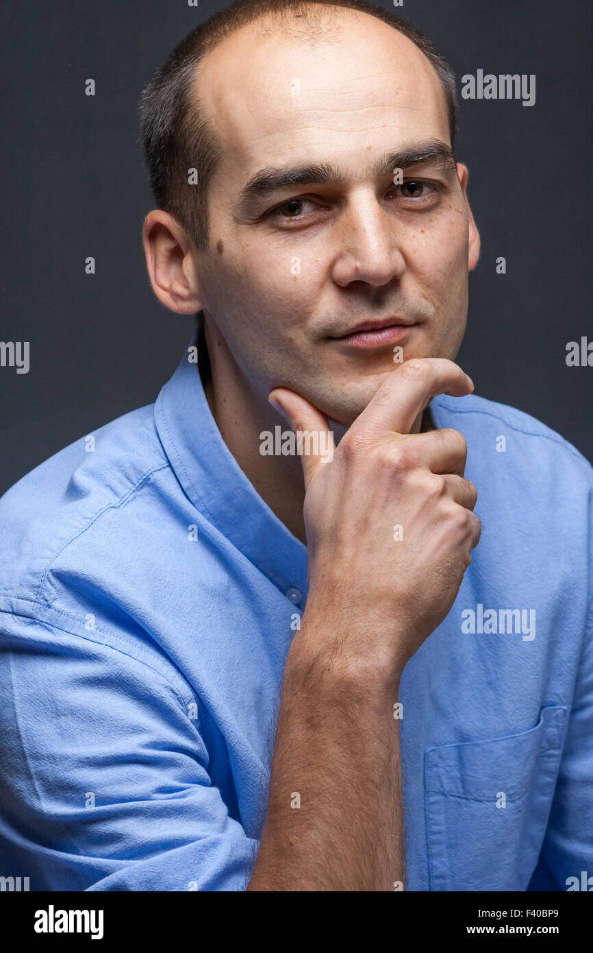 Confident male model hi-res stock photography and images - Alamy