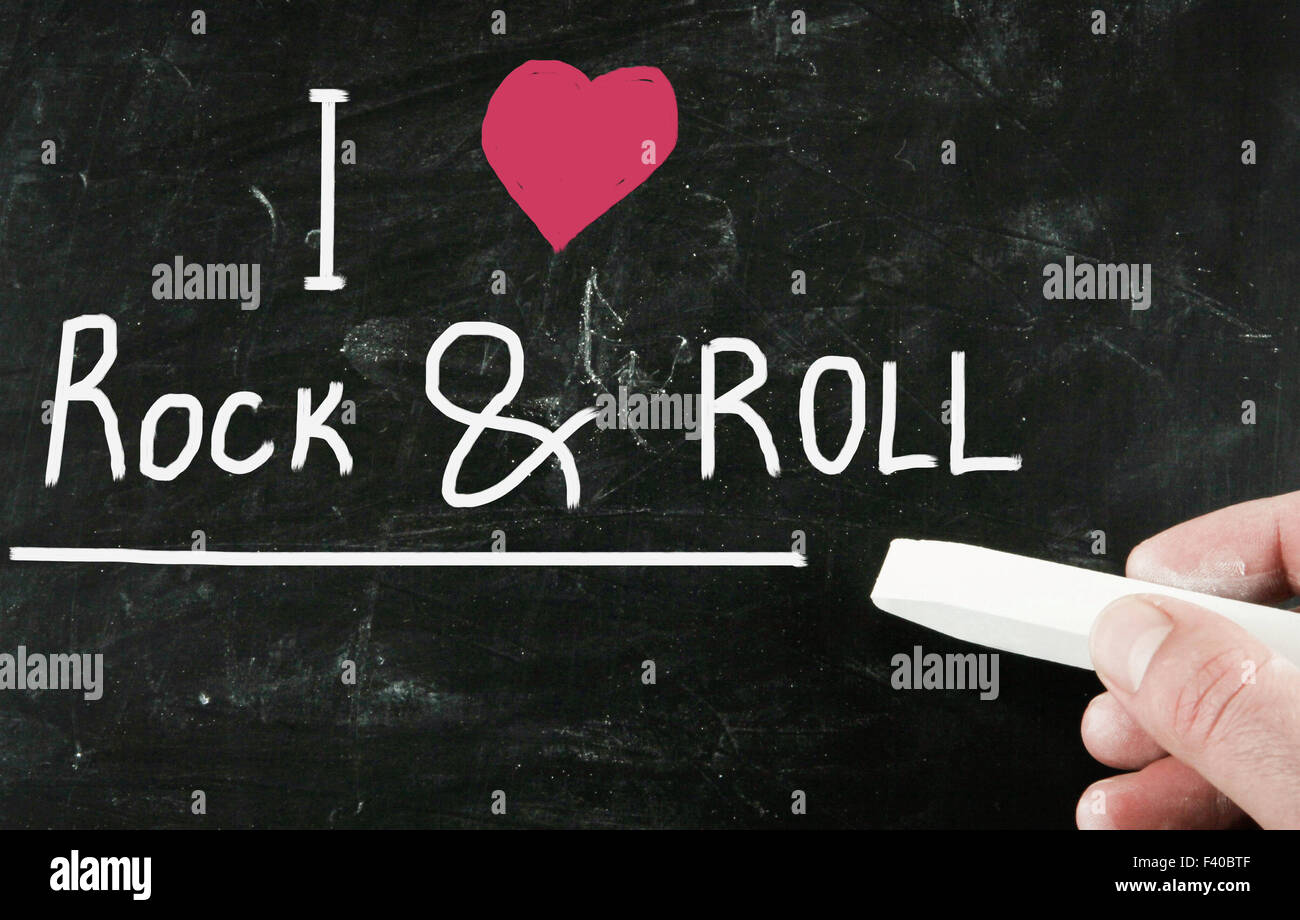 i love rock and roll Stock Photo - Alamy