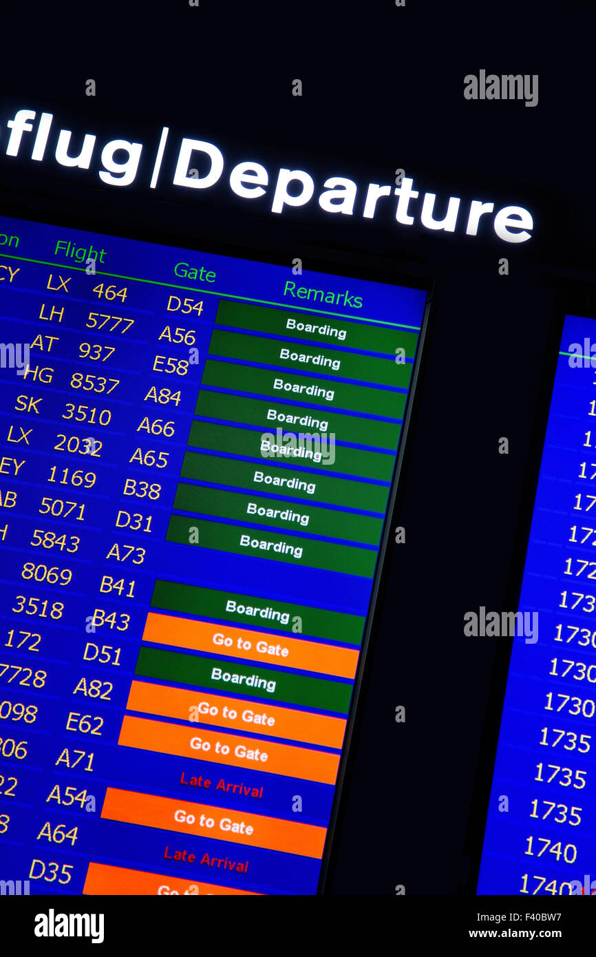 Terminal Info Board - 08 Stock Photo - Alamy
